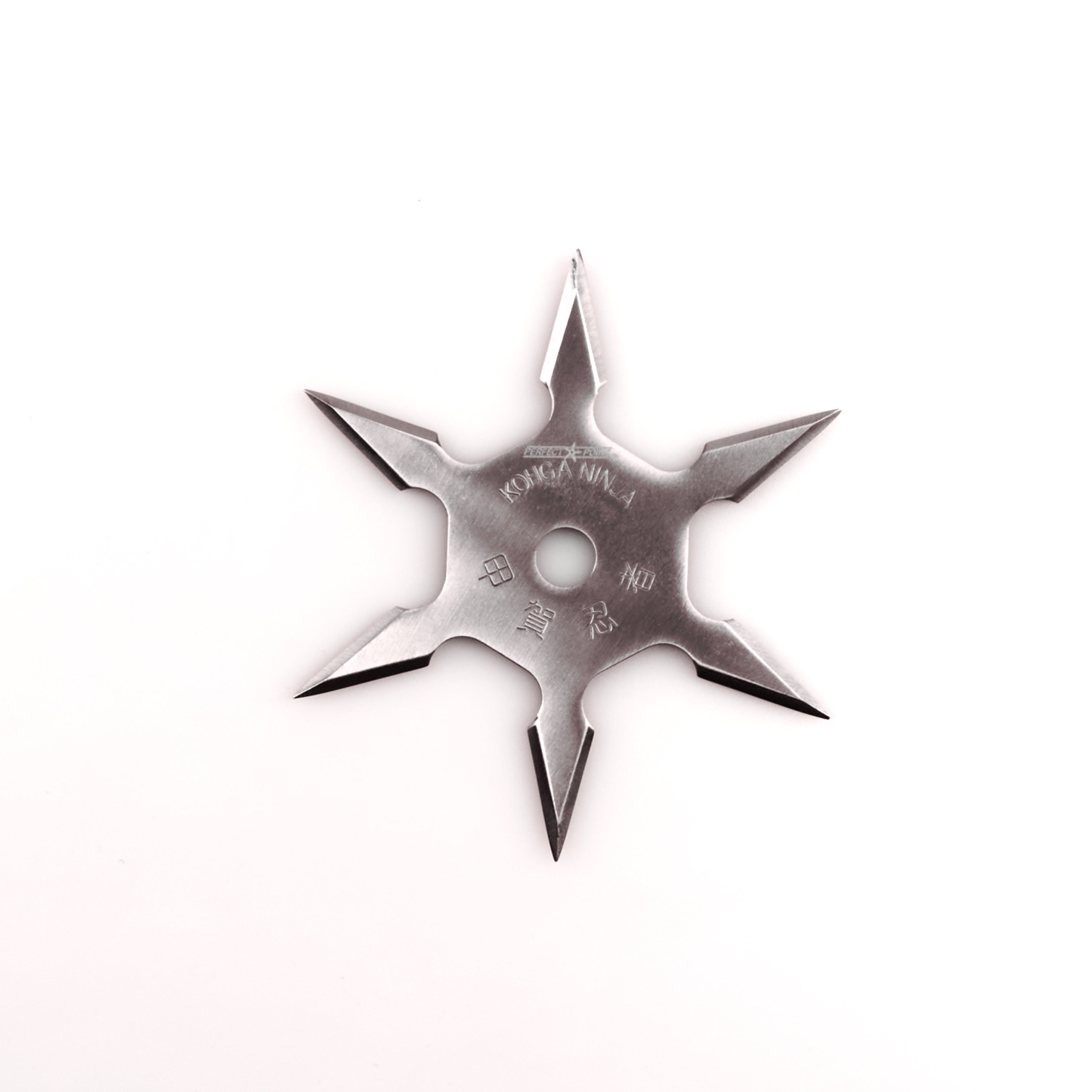 6 Point Silver Throwing Star – Armory.net
